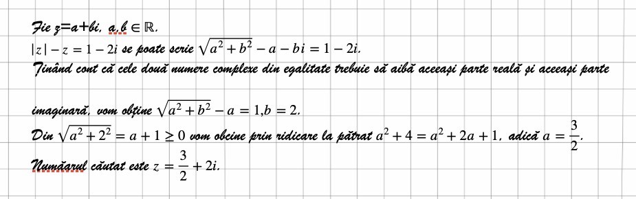 Activitate de învățare – numere complexe în formă algebrică – Matematrix